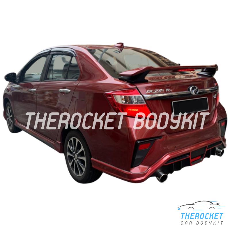Perodua Bezza 2020-2024 Drive 68 Drive68 Rear Skirt Bodykit Material PU ...