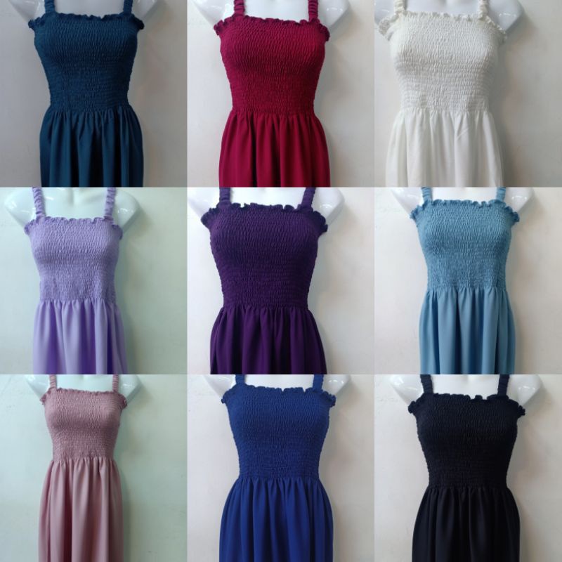 Dress tali getah baju dress | Shopee Malaysia