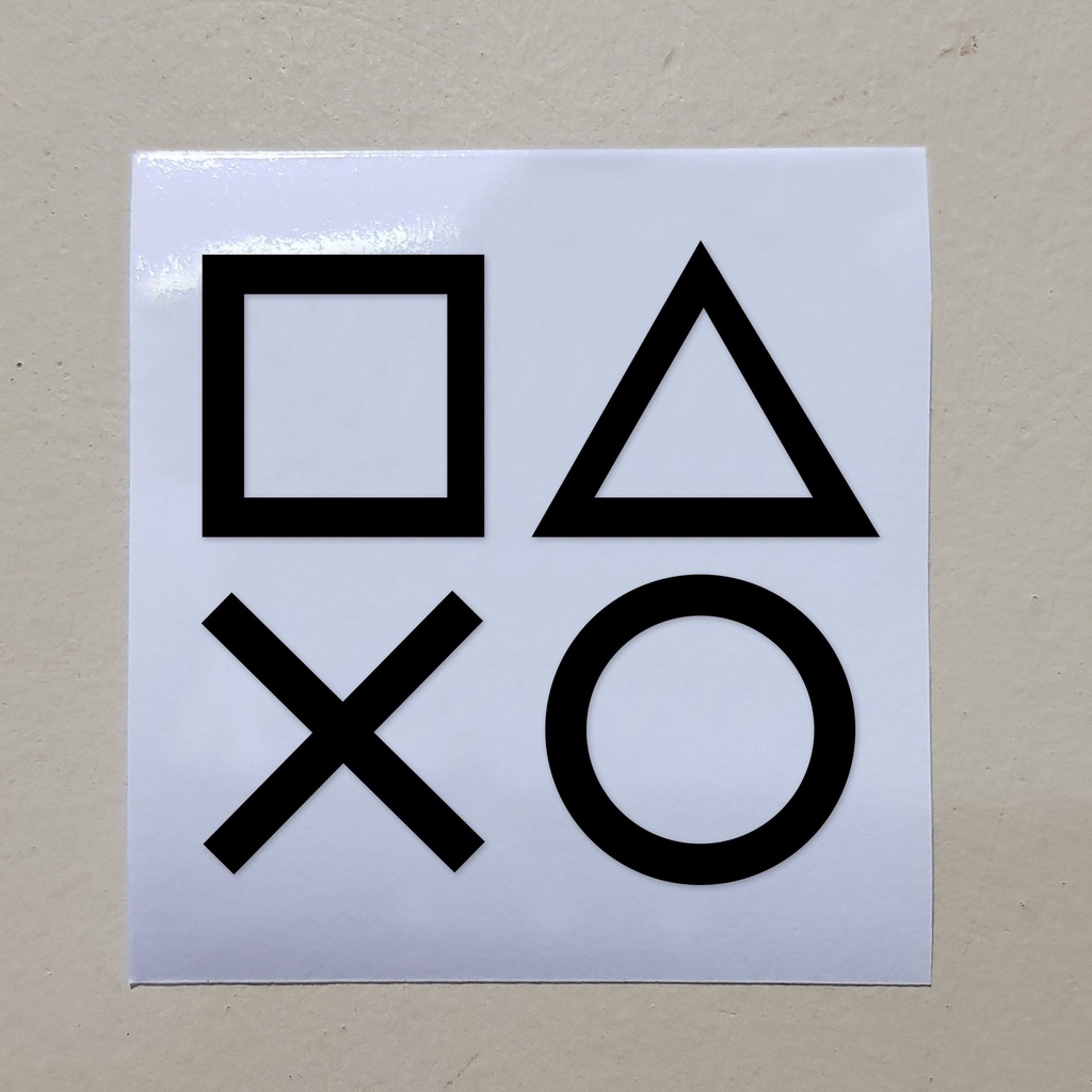 Playstation Button Logo, cutout sticker | Shopee Malaysia