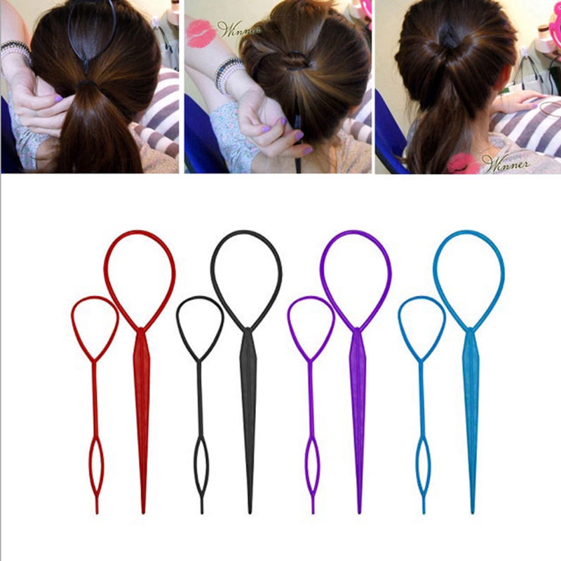 Fashionable hair accessories portable pattern pull pin through hair ...