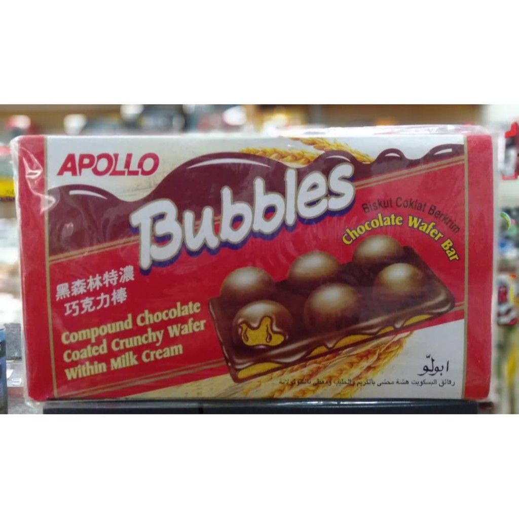 APOLLO BUBBLES CHOCOLATE WAFER BAR 32G X 24 PACKETS | Shopee Malaysia