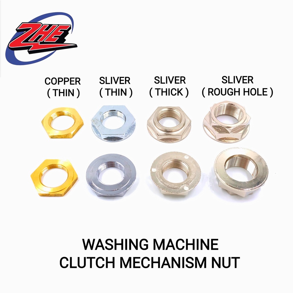 UNIVERSAL WASHING MACHINE MESIN BASUH CLUTCH MECHANISM NUT | Shopee ...