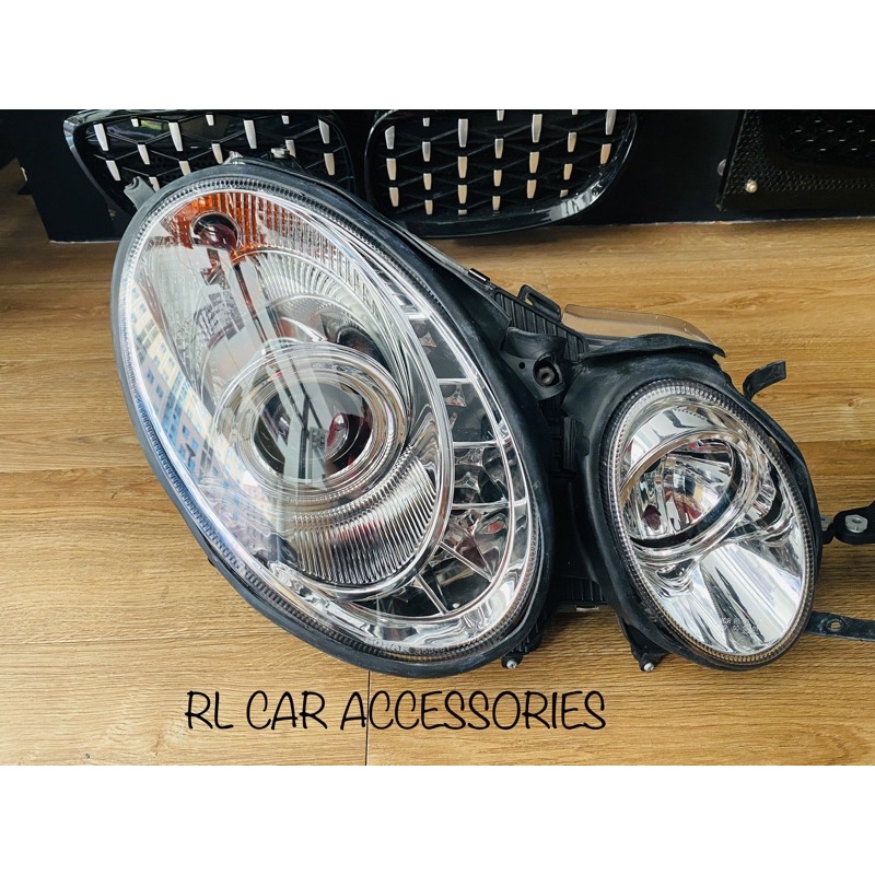 Mercedes benz w211 E class front headlamp headlight head lamp light led ...