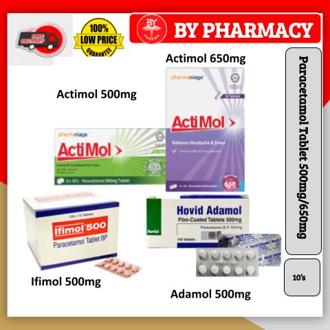 PARACETAMOL ACTIMOL / IFIMOL/ 500MG /650MG TABLETS 10S/STRIP (PAIN ...