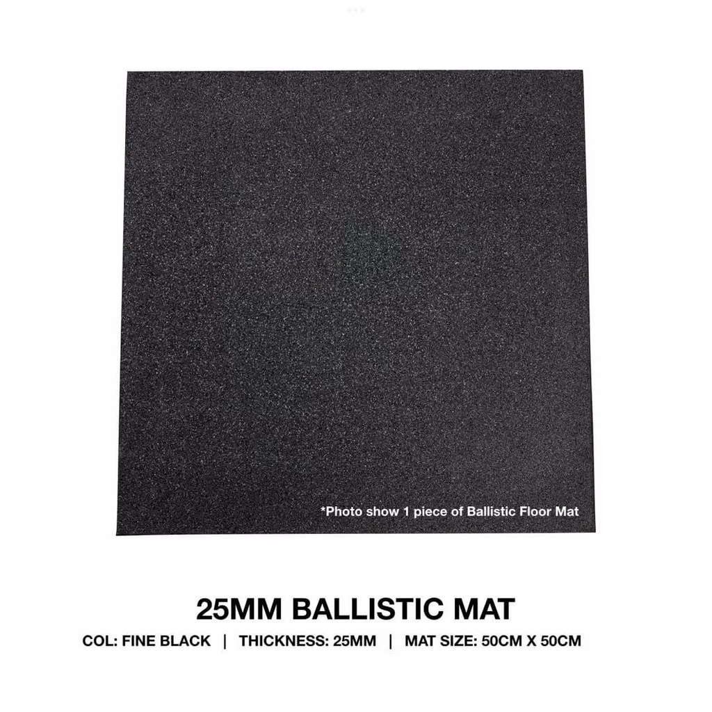 4pcs X 25mm Ballistic Mat (50cm x 50cm x 25mm (T) per piece) | Shopee ...