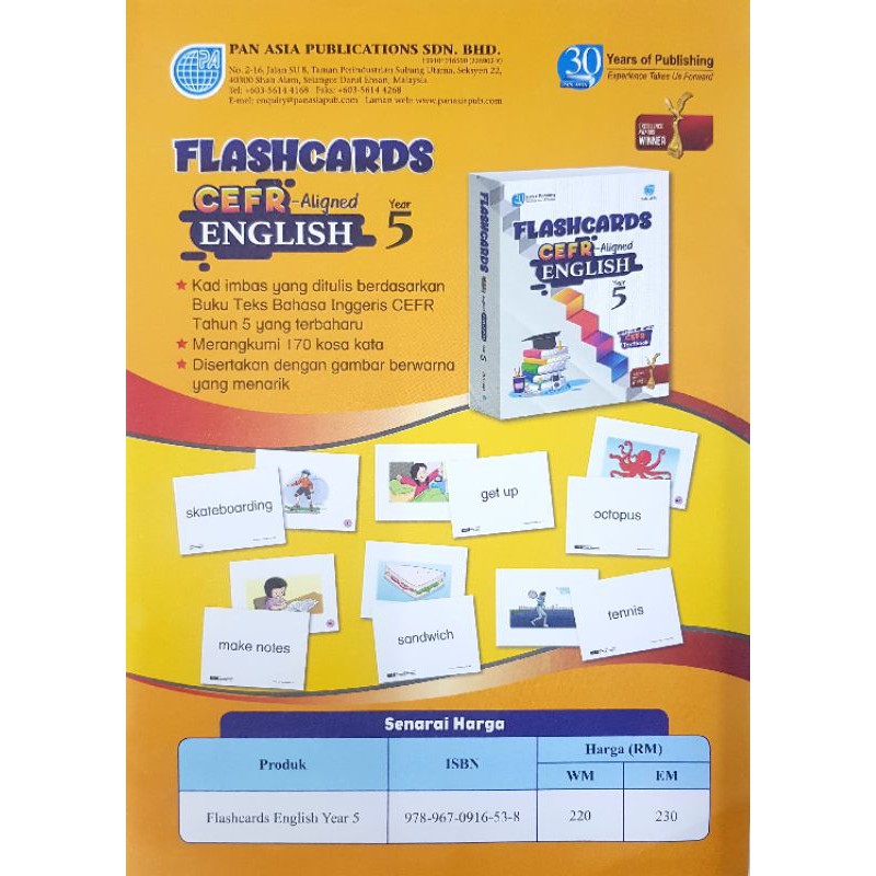 [MOL] FLASHCARD • ENGLISH YEAR 5 ( CEFR - Aligned ) Based On The ...