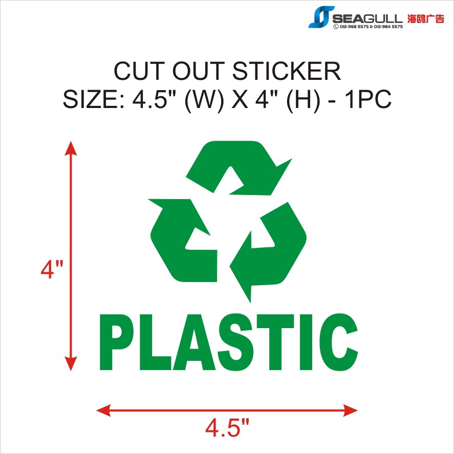 Recycle Sticker / Paper / Aluminium / Glass / Pelekat Kitar Semula ...