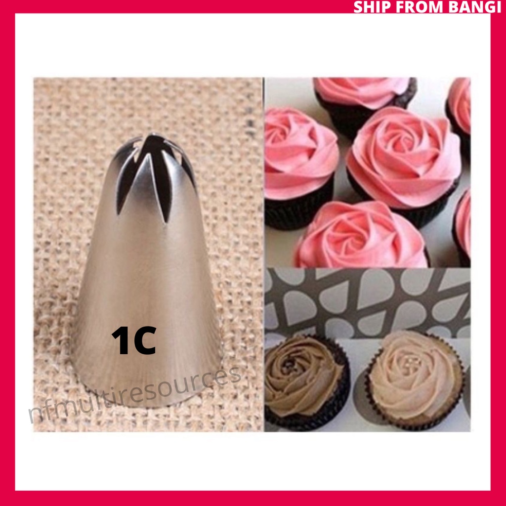 Nozzle Cake Decoration Icing Piping Tips Deco Churros Acuan Swiss Tart ...