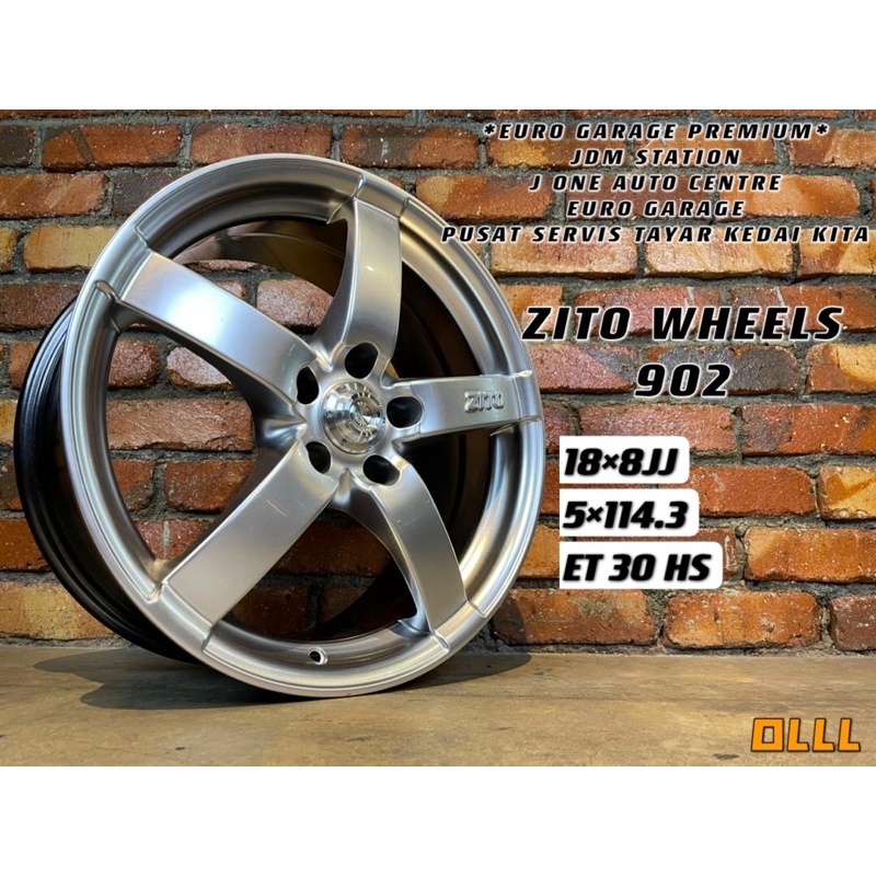 ZITO WHEELS 18INC ACCORD CIVIC FC INSPIRA SKYLINE CEFIRO FTO MAZDA3 ...