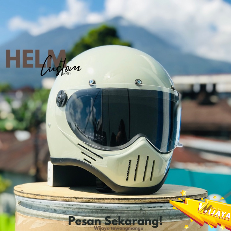 Cakil custom Helmet M30 SIMPSON retro JAPSTYLE classic/ Cakil Helmet ...