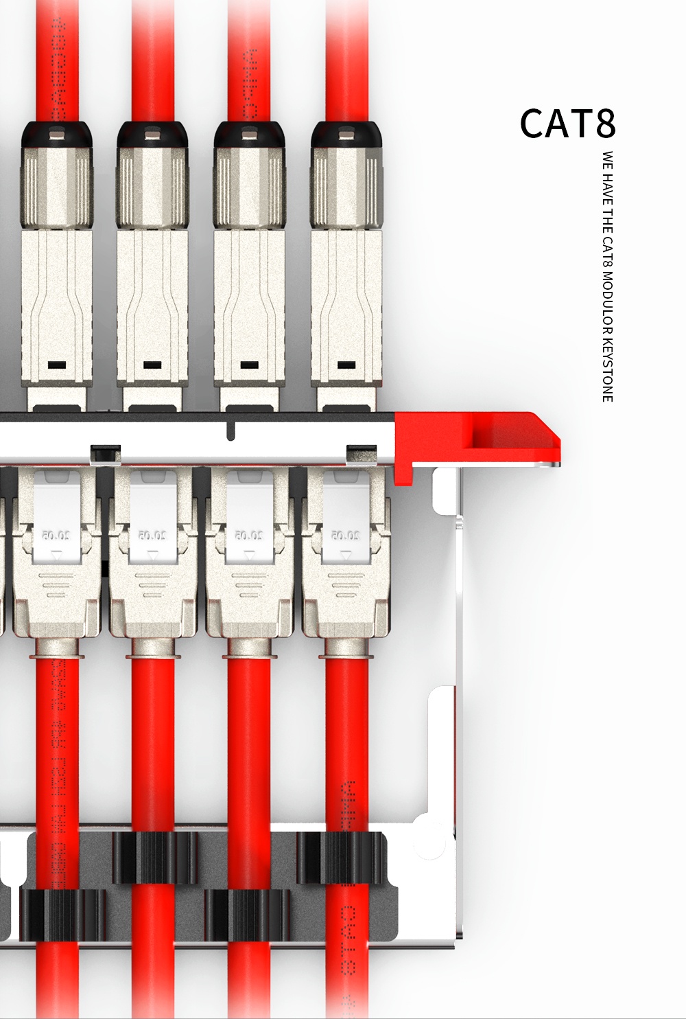 AMPCOM CAT8 Ethernet Patch Cable, 1-25M S/FTP 22AWG Screened Solid Cable | 2000Mhz (2Ghz) Up To ...