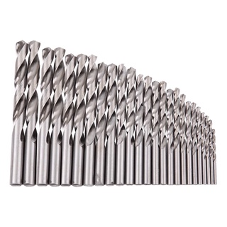 25PCS HSS Twist Drill Bit Set Chrome For Metal & Wood Cobalt Steel Woodworking Drill (1.0mm - 13 ...