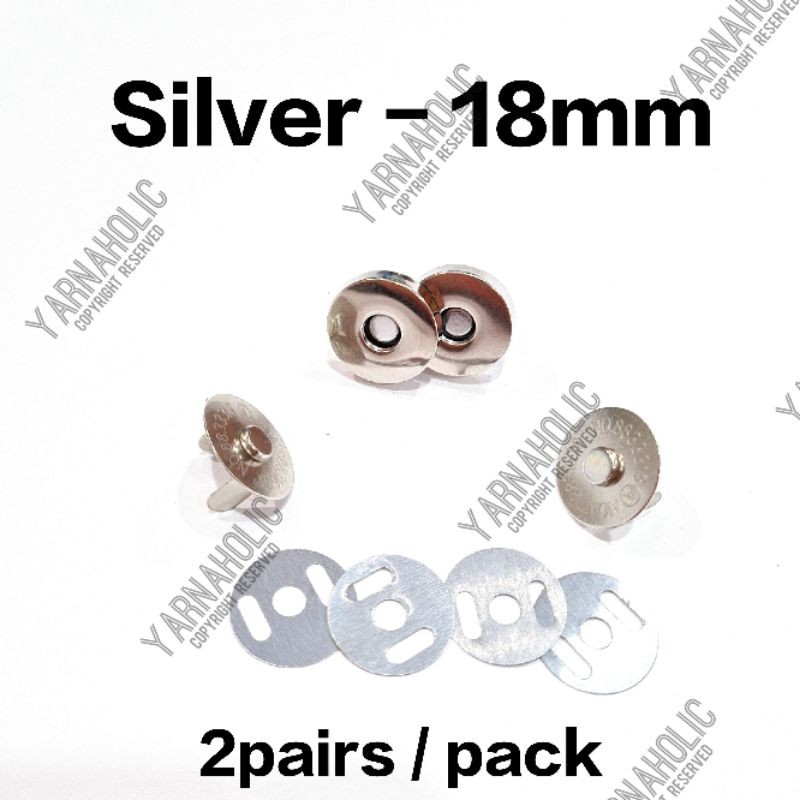 Bag Accessories- Butang Magnet Jenis Snap on 14mm/18mm / Snap on ...