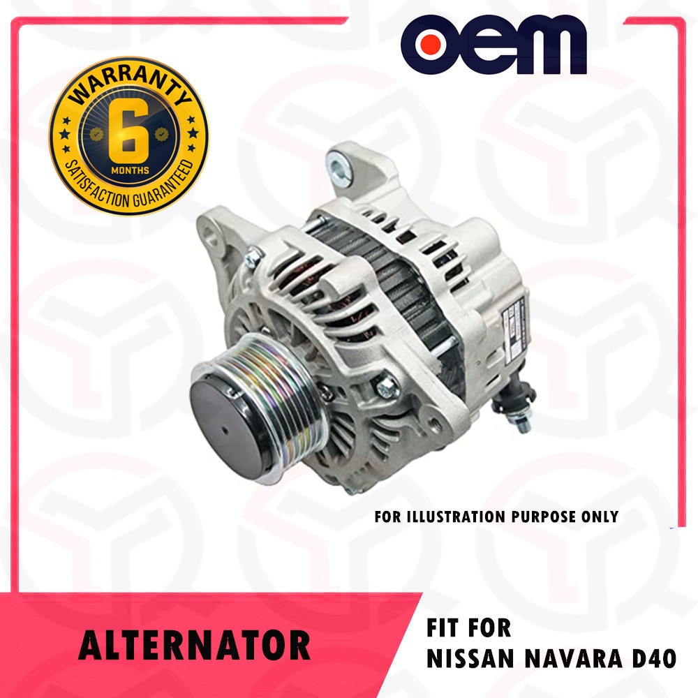 (NEW) NISSAN NAVARA 2.5 D40 2004-2015 ALTERNATOR (23100-EB71A) (6 ...