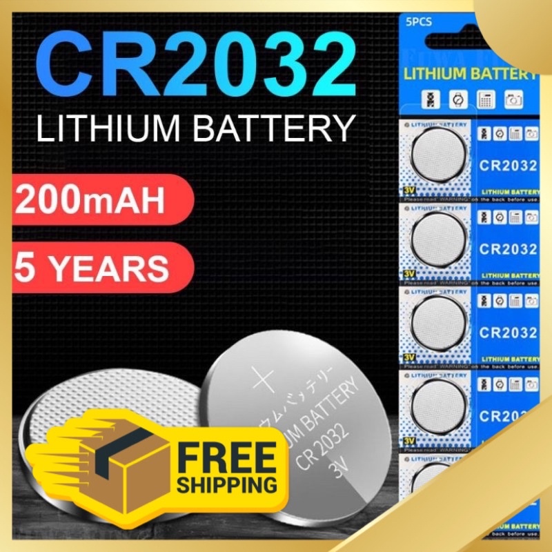 CR2032 / CR 2032 3V Lithium Battery 1pcs High Quality Bateri Jam Tangan ...