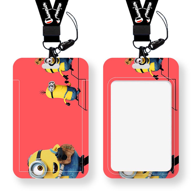 Minions Minion ID Card Holder Lanyard School Id Subway Bus Card Student ...