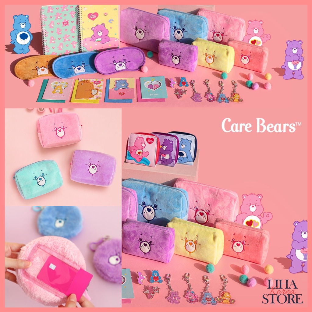 Daiso Korea X Care Bears Pouch/Care Bears multipurpose pouch/Care Bears ...