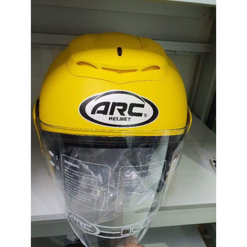 ARC RITZ HELMET (MATT YELLOW) | Shopee Malaysia