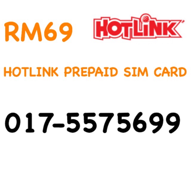 Hotlink Prepaid Sim Card 017-5575699 | Shopee Malaysia
