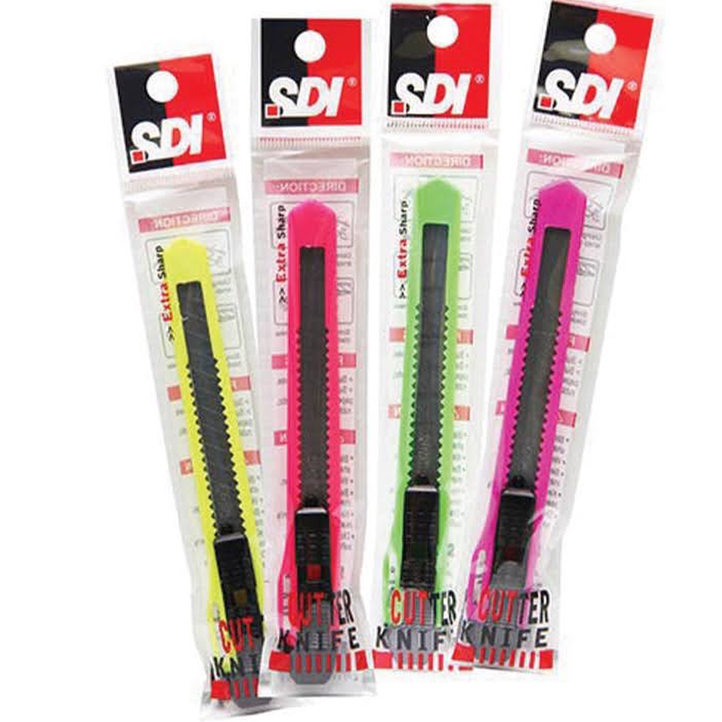 SDI Small Cutter Knife SDI 0411A-Small Cutter Pisau Pemotong Student ...