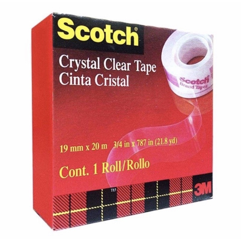 3M Scotch Crystal Clear Tape Cinta Cristal | Shopee Malaysia