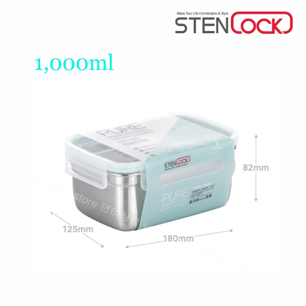 [2 bundle] stenlock stainless steel container stainless storage container kitchen storage ...