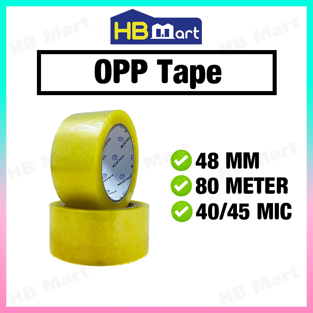 OPP TAPE Transparent / Brown Tape 48mm 24mm 18mm 80m [OPP01] | Shopee ...