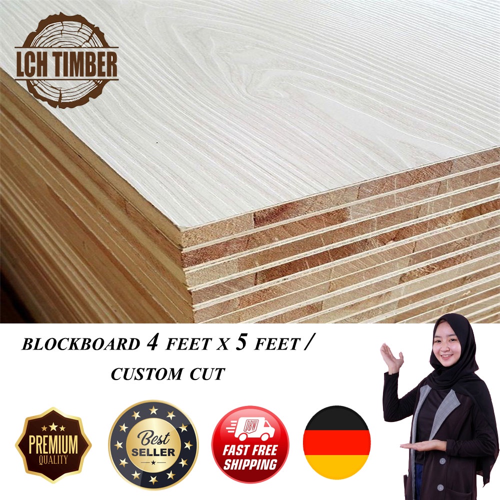 [ Block Board 18mm Original ] 🌲 Table Top | Shelf Board | Papan Kayu |🌲 ...