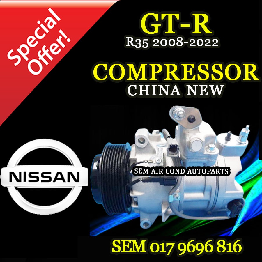 NISSAN GT-R R35 2008-2022 YEAR CHINA NEW COMPRESSOR/ KOMPRESOR (CAR ...