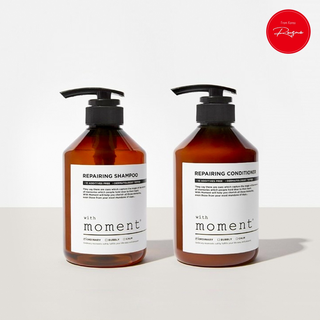 [with moment] Shampoo / Conditioner / Body Wash 500mL / Gentle Daily ...