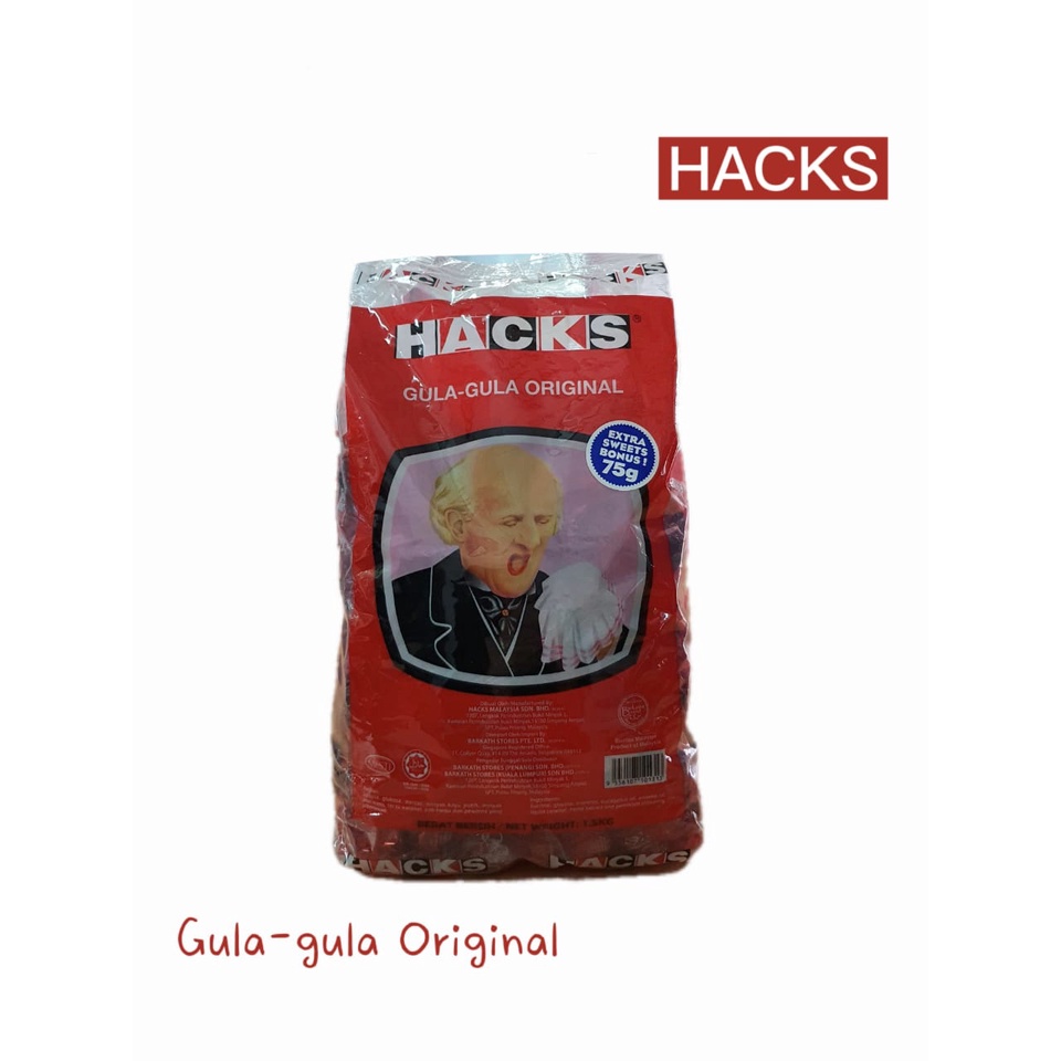 Hacks Candy Honey/Original/Blackcurrant Flavour 1.5kg HALAL | Shopee ...