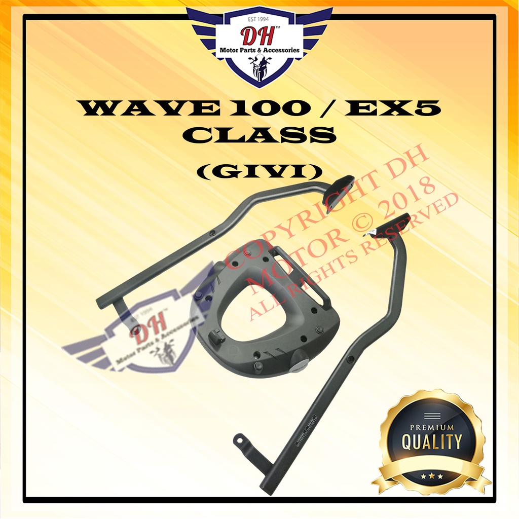 WAVE 100 / EX5 CLASS MONORACK J SINGAPORE LUGGAGE BOX RACK GIVI / HLD HONDA | Shopee Malaysia