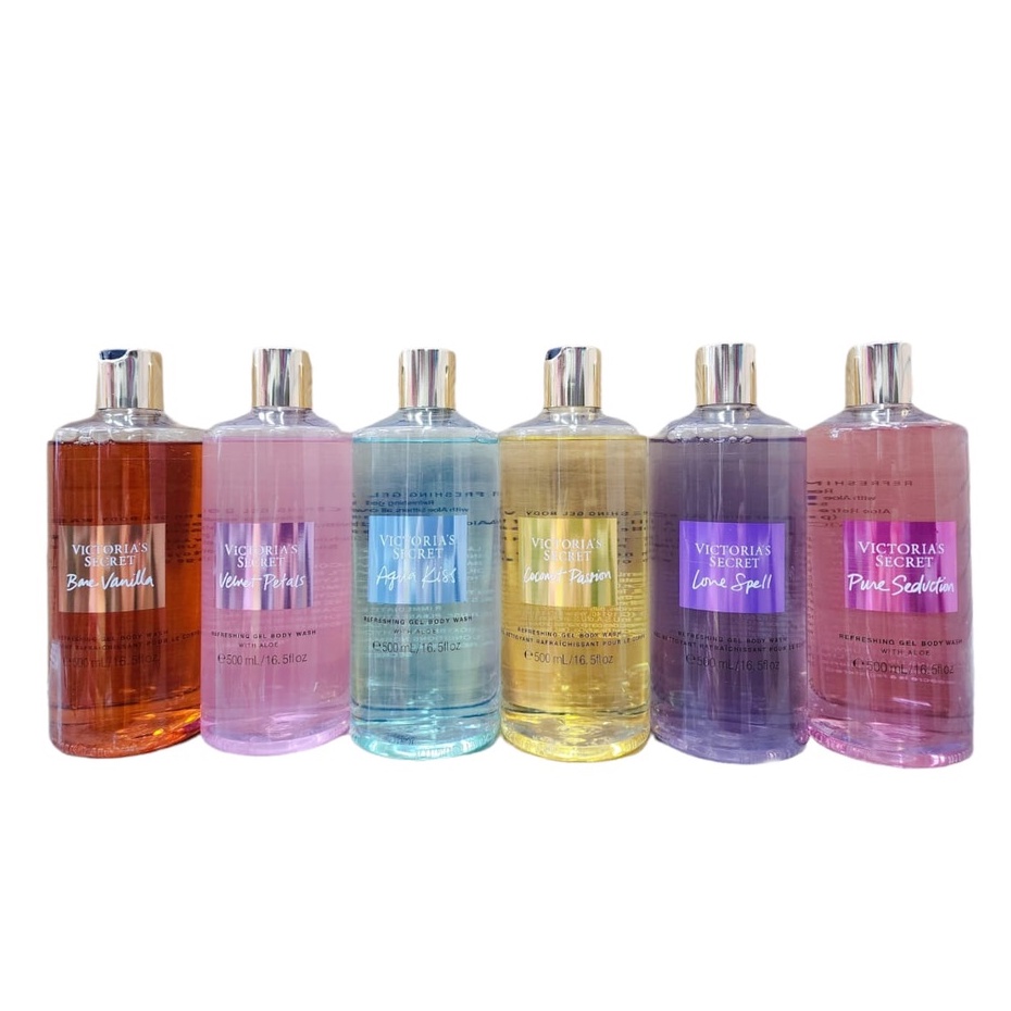 Victorias Secret Perfume Body Wash 500ml-Pure Seduction,Love Spell,Bare ...