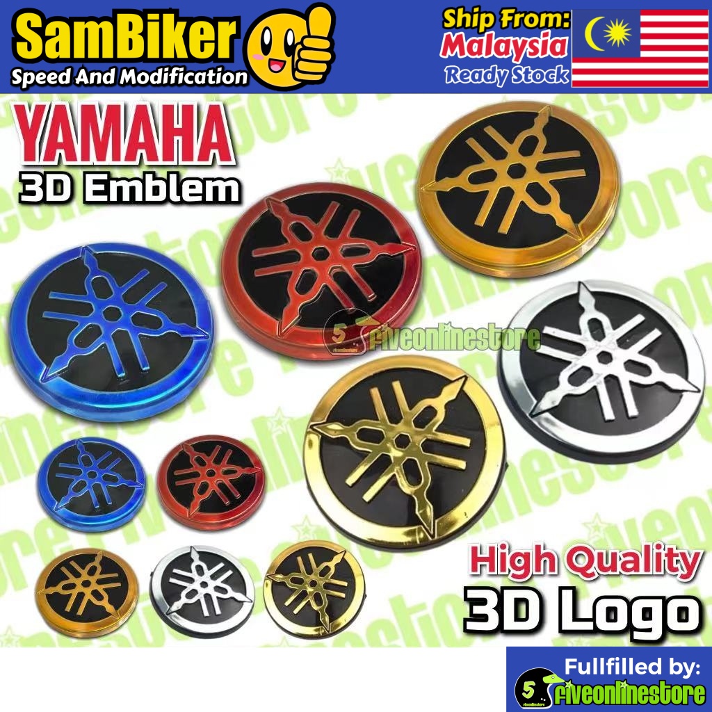 YAMAHA 3D Logo Emblem Plastic Tuning Fork Mark ORIGINAL Indonesia Y15ZR ...