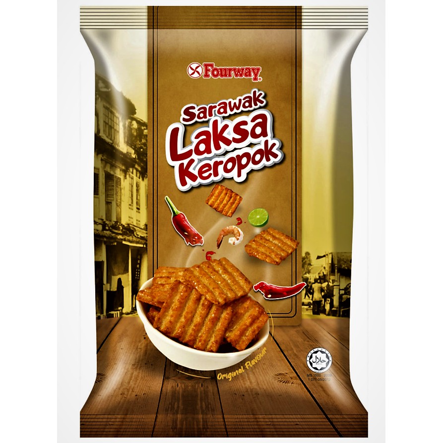Laksa Keropok Sarawak Crispy Spicy & Sweet Laksa Keropok Viral Snack ...