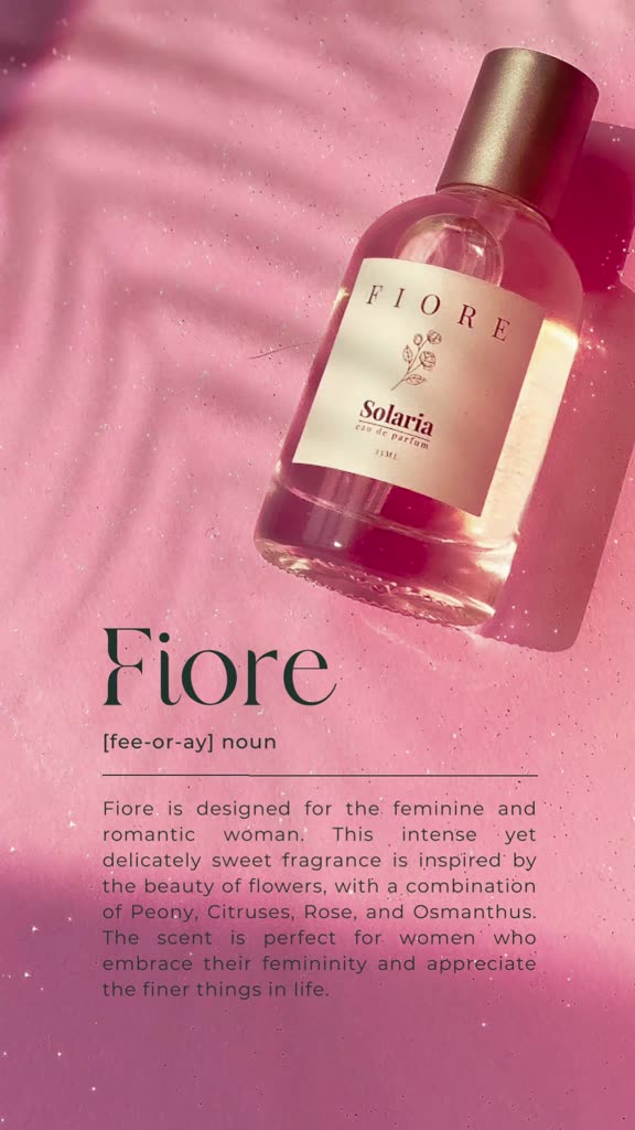 Solaria Scents | Fiore | Solaria Signature EDP 35ml | Shopee Malaysia