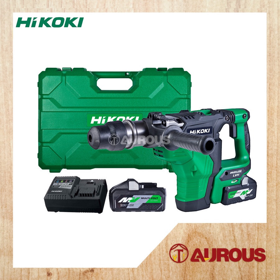 HIKOKI BATTERY CORDLESS MULTI VOLT SDS MAX ROTARY HAMMER MACHINE 40MM ...