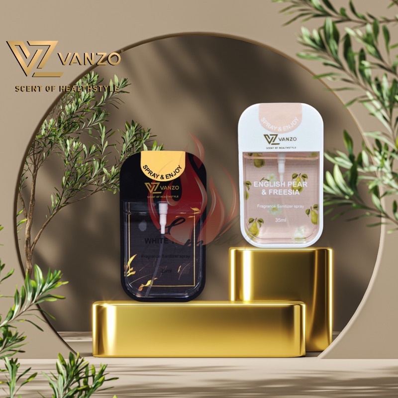 Vanzo Pocket Fragrance Sanitizer Spray White Tea English Pear&Freesia ...