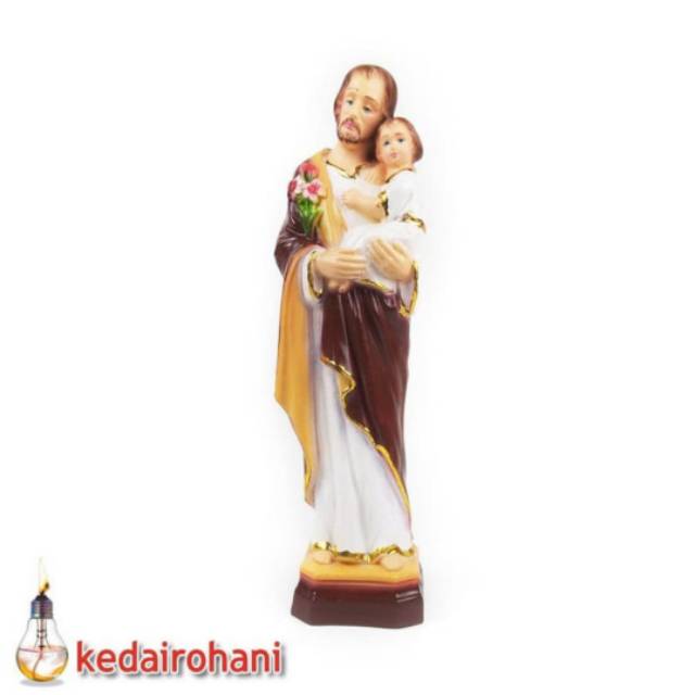 Statue of Saint Yusuf Father Yosef St Joseph Carrying Baby Child of ...