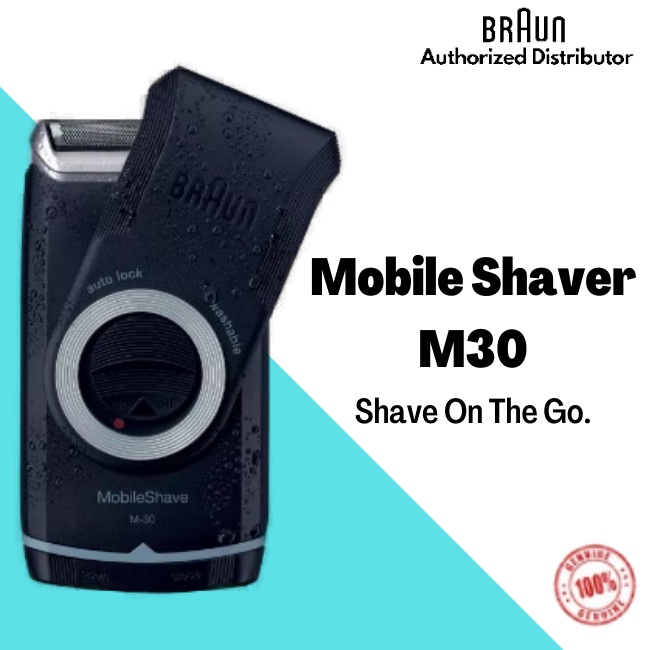 BRAUN Mobile Electric Shaver M30 Travel Shaver with Twist Cap | Shopee ...