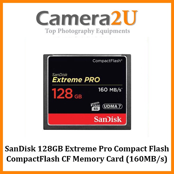 SanDisk Extreme Pro 128GB Compact Flash CompactFlash CF Memory Card ...
