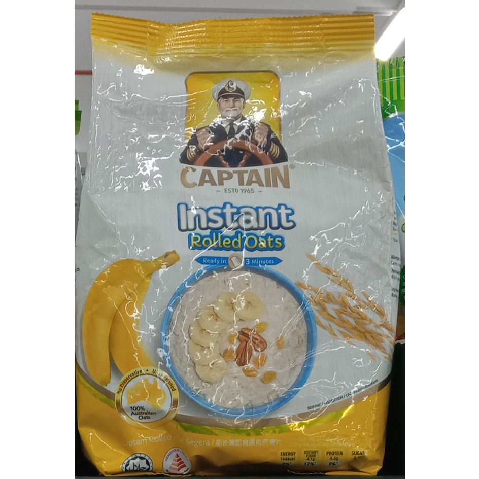 Captain Instant Rolled Oats 800g | Shopee Malaysia