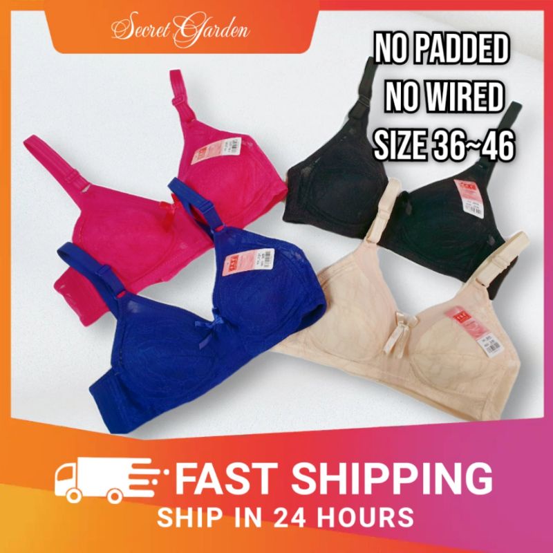 Plus size/no pad/no wired/no steel ring/women/ladies bra/加大码/无钢圈/无铁线 ...