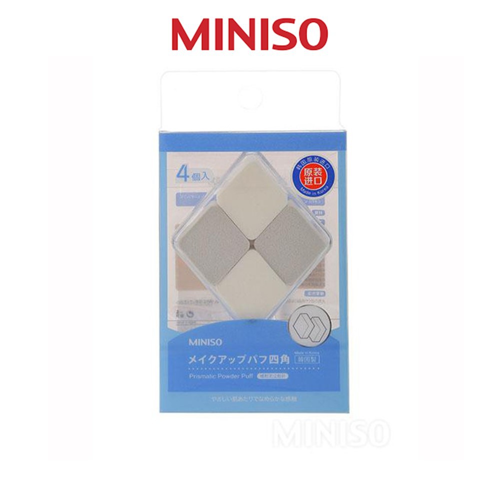 MINISO Rhombus Powder Puff ( 4 pieces) | Shopee Malaysia