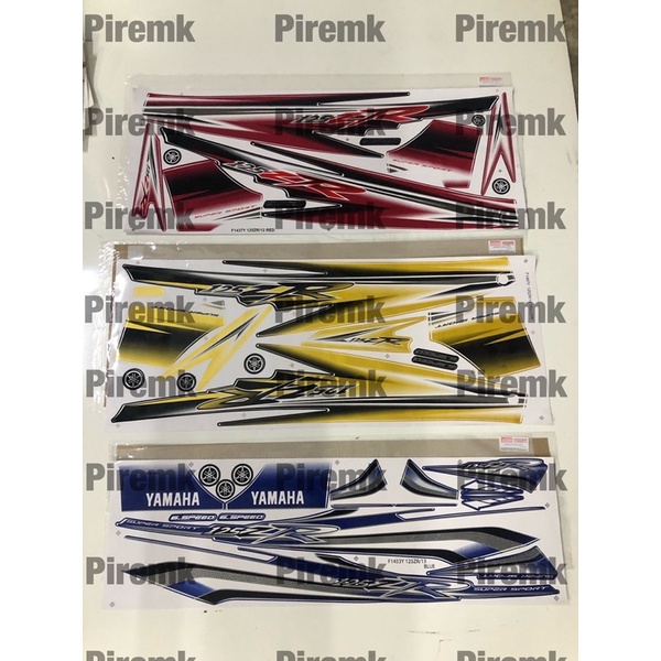 125zr Stripe 100% Original Moritaka/biru gp/ sticker 125z/sticker 125zr ...