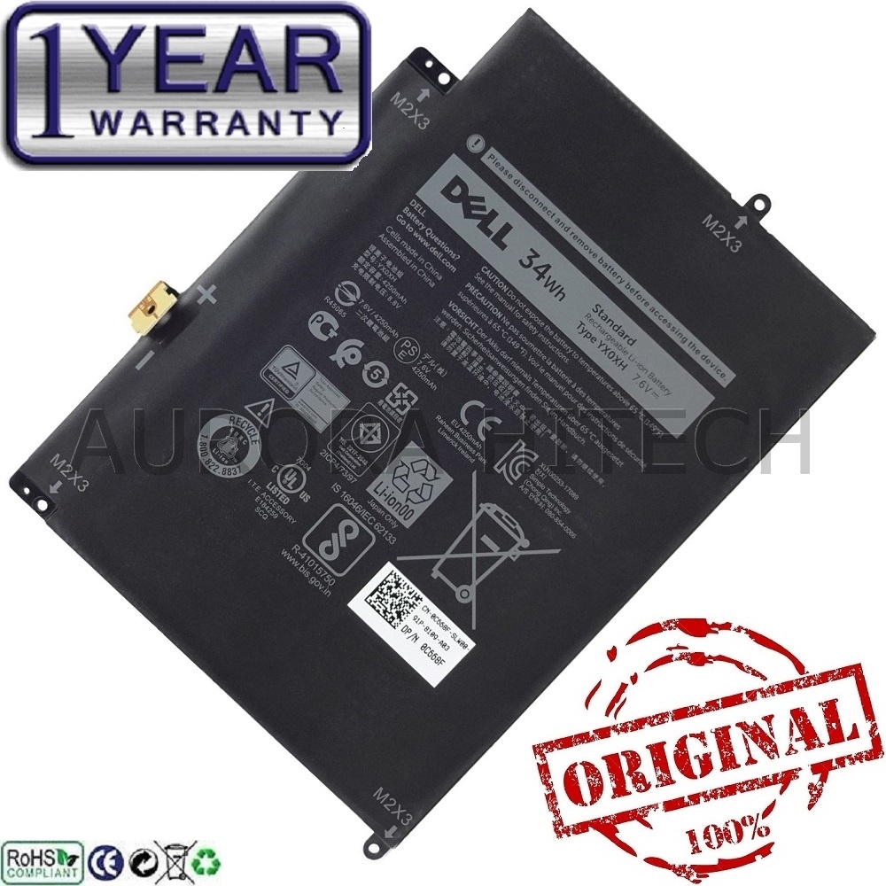 Original Genuine Dell Latitude 7285 2-IN-1 0WYCVV C668F 0C668F T16KJ ...