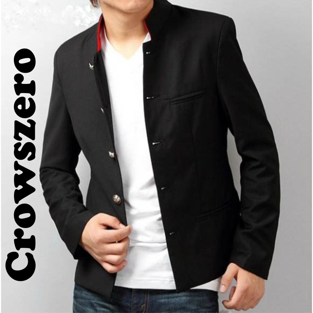 Suzuran Men's Blazer, Korean Gakuran Model, Long Sleeve, Black | Shopee ...
