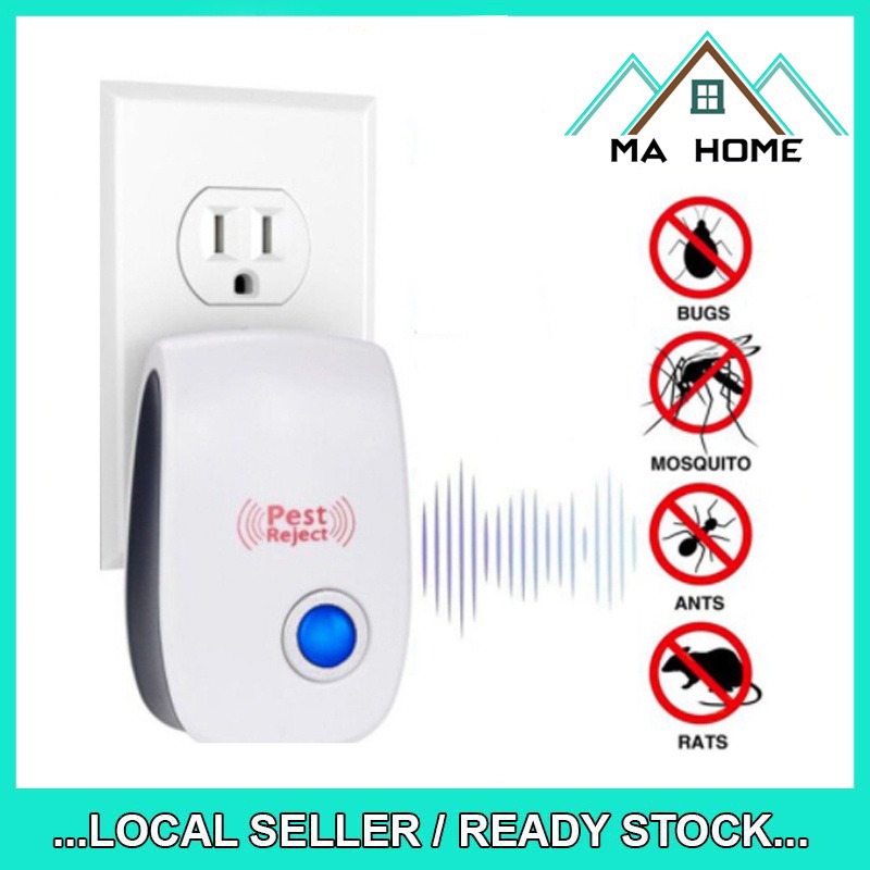 MA Home Pest Reject Ultrasonic Repeller Anti Mosquito Repellent Mouse ...