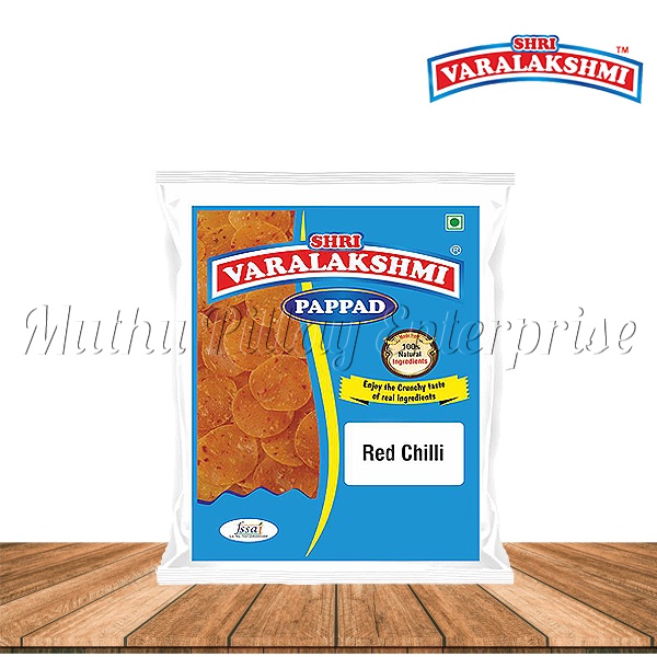 VARALAKSHMI RED CHILLI PAPPAD 500G | Shopee Malaysia