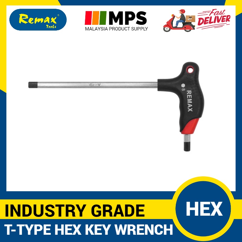 REMAX T-TYPE HEX KEY WRENCH 2.5mm 3.0mm 4.0mm 5mm 6mm 8mm (LOCAL STOCK ...